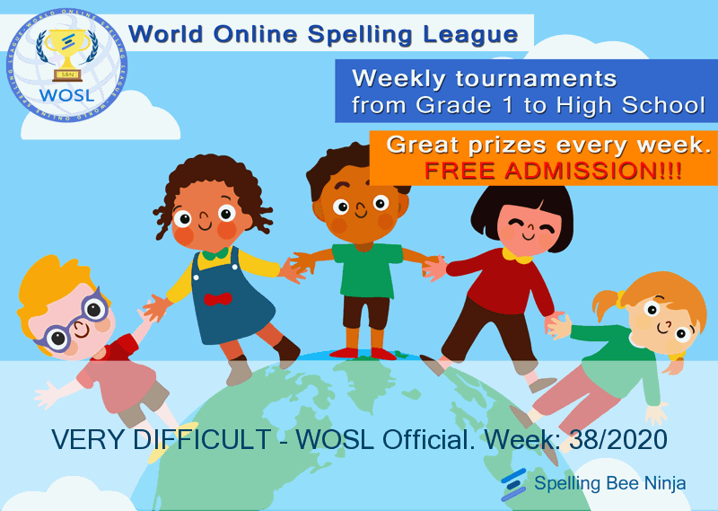VERY DIFFICULT - WOSL Official. Week: 38/2020 results - Spelling Bee Ninja