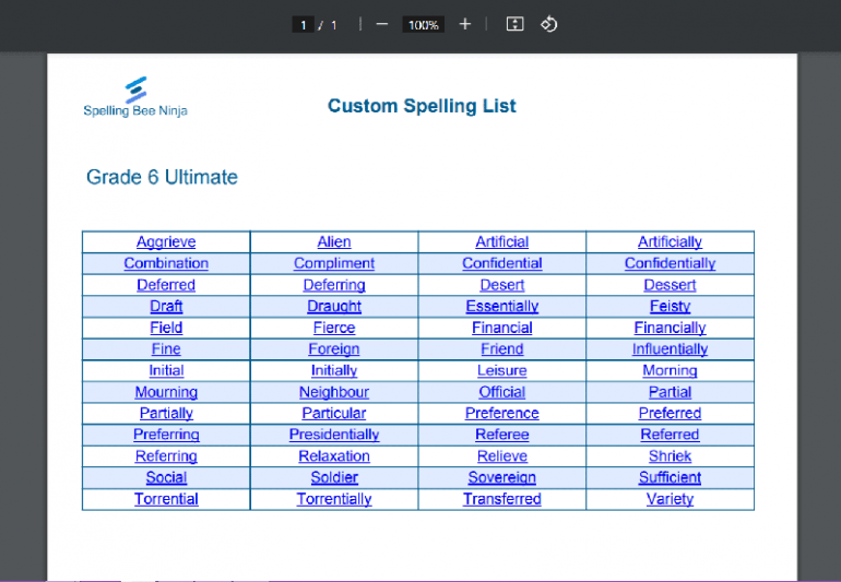 The Definitive Year 6 Spelling Words with Printable Pdf 2024