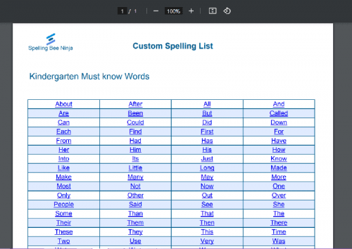 Get Your Kids Ahead: 100 Must-Know Kindergarten English Words