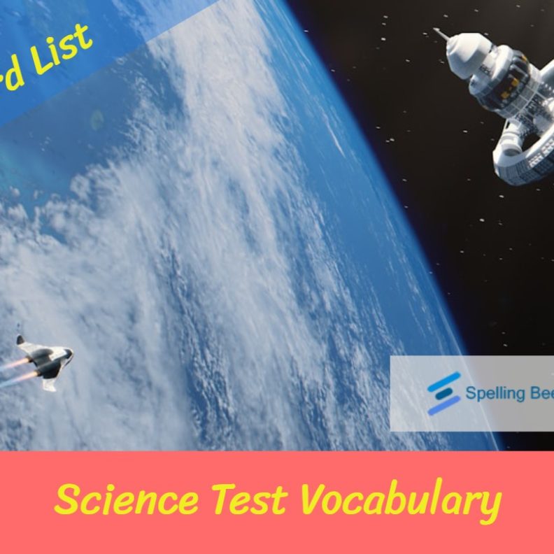 🐝 Science Test Vocabulary for Elementary Grades - Spelling Bee Ninja